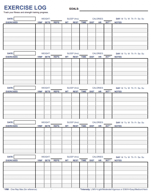 5 Free Printables For Setting and Accomplishing Your Treadmill Running ...