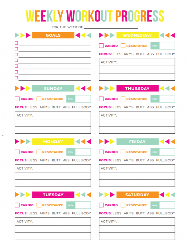 5 Free Printables For Setting and Accomplishing Your Treadmill Running ...